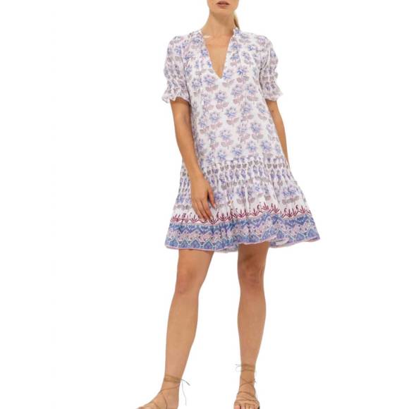 Oliphant | Dresses | New Oliphant Smocked Drop Mini Dress In Aqua ...